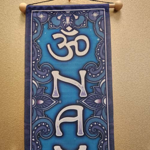 Namaste Om Affirmation Banner (approx. 60x15cm) – Inspire Me Online
