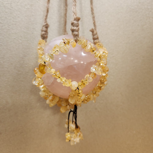 Hanging Sphere Holder (assorted crystals) – Inspire Me Online