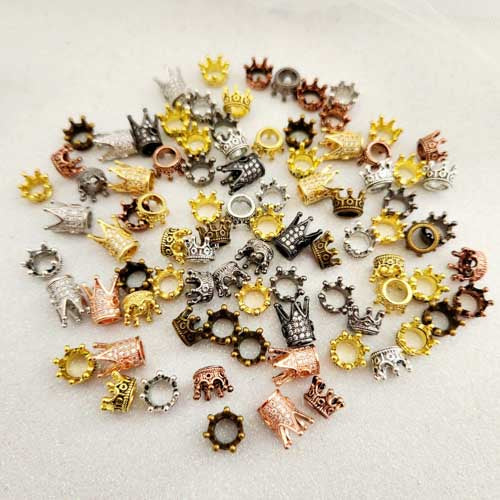 Crown Spacer Bead (assorted colours & shapes) – Inspire Me Online