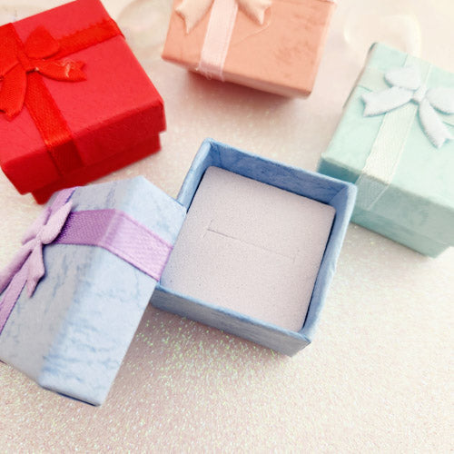 Ring Gift Box with Bow (assorted colours) – Inspire Me Online