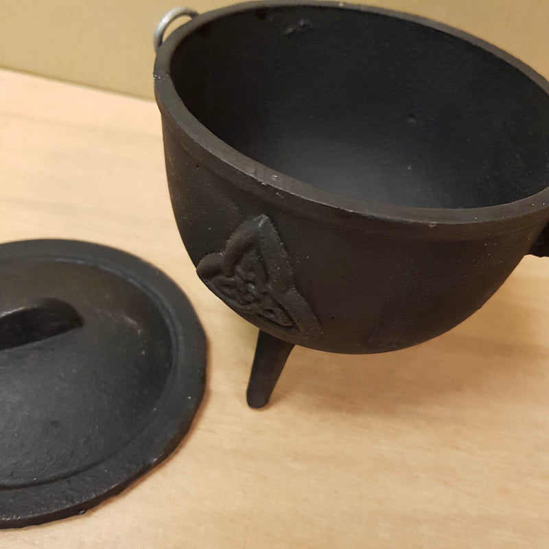Incense Cauldron With Triquetra (cast iron) – Inspire Me Online