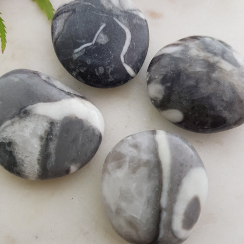 Shell Jasper Flat Stone (assorted. approx. 3.5-4x3-3.5cm) – Inspire Me ...