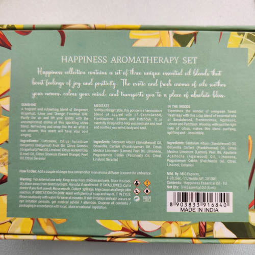 Happiness Essential Oil 5ml Gift Pack (includes 3x5ml Bottles ...