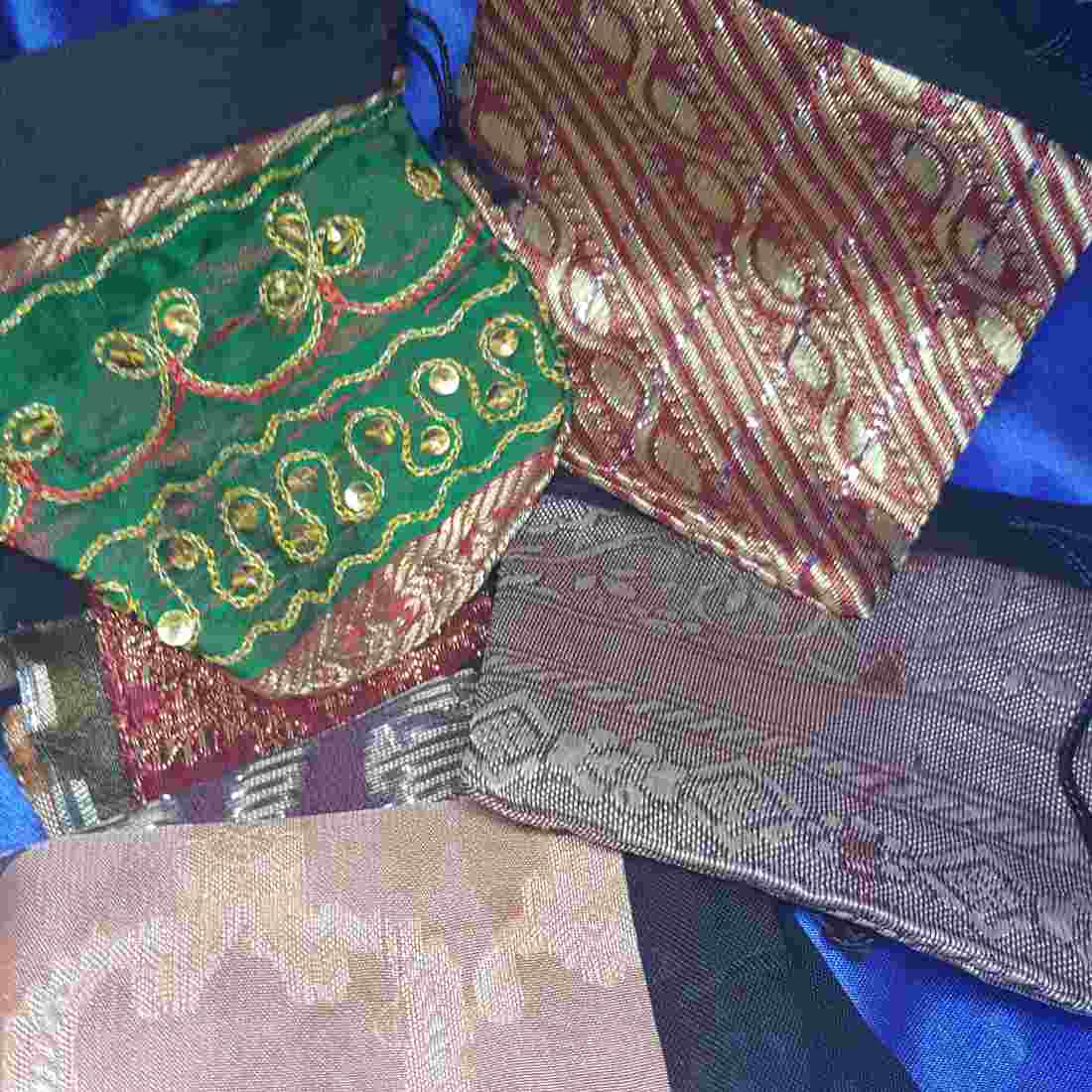 Recycled Sari Pouch (med) – Inspire Me Online